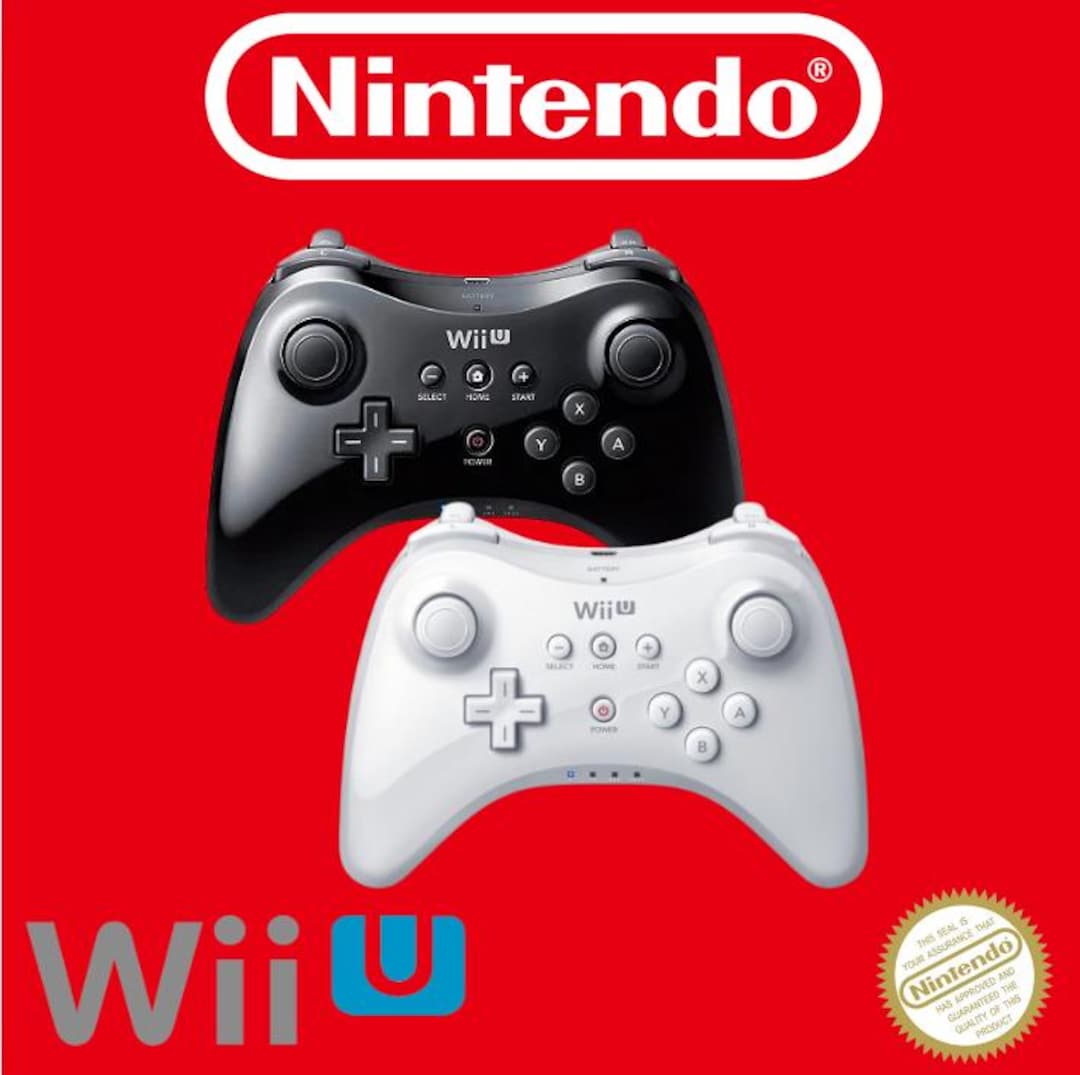 Official Wii U Pro Nintendo Controller Classic Authentic OEM Remote WUP ...