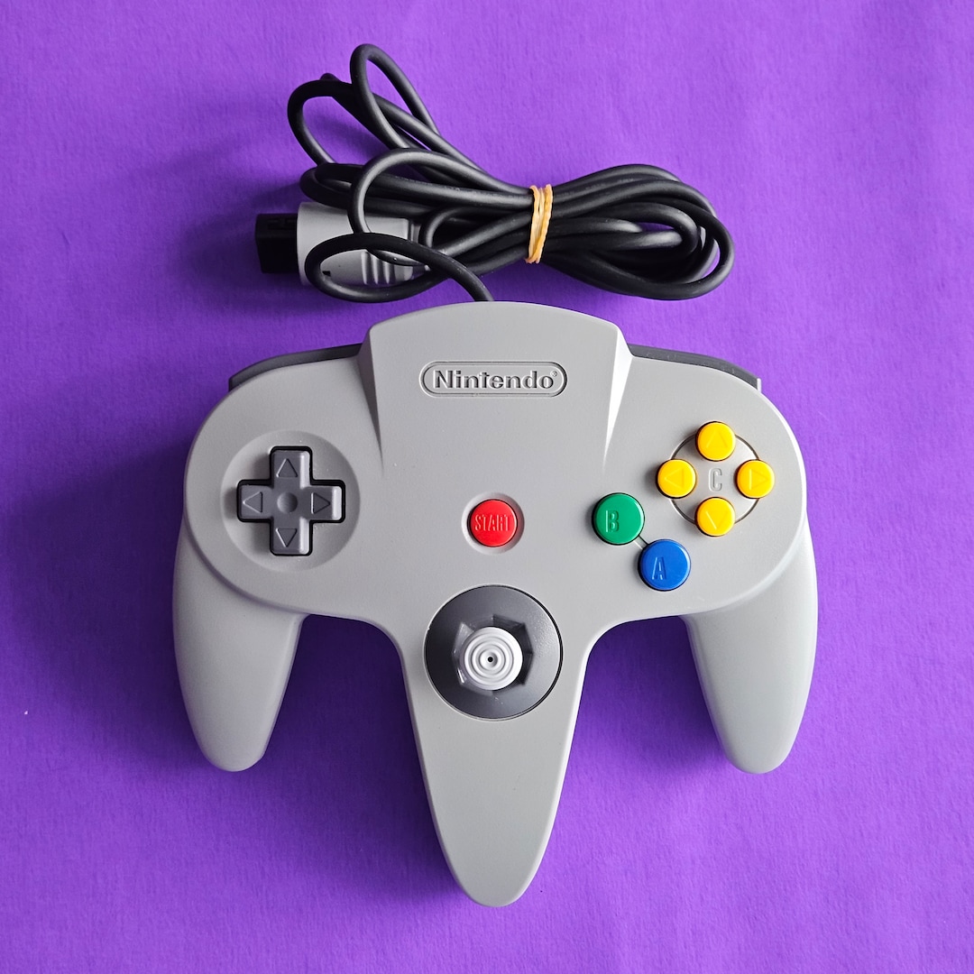 Official Nintendo 64 GRAY Controller Authentic OEM N64 Remote Original ...
