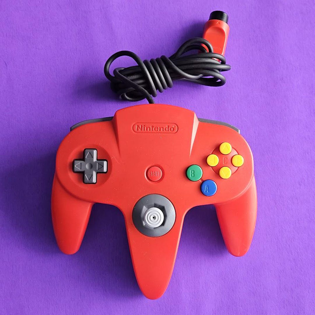 Official Nintendo 64 RED Controller Authentic OEM N64 Remote Original ...