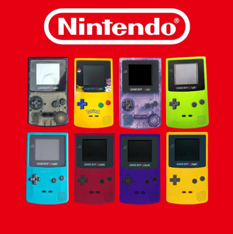 Restored Official Gameboy Color With Aftermarket Shell - Etsy