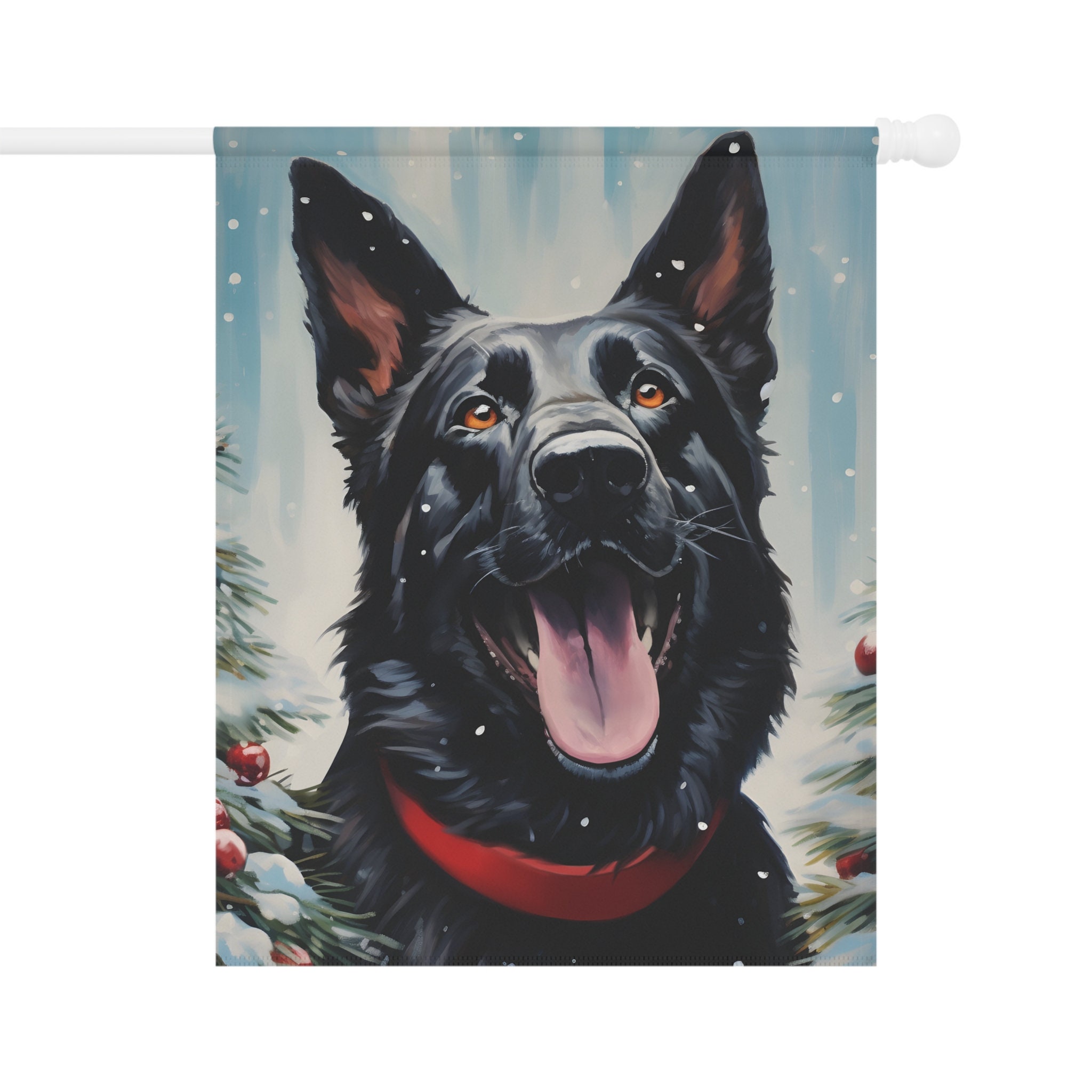 Black German Shepherd Flag - Gift for Dog Mom Dog Dad or Dog Lover ...
