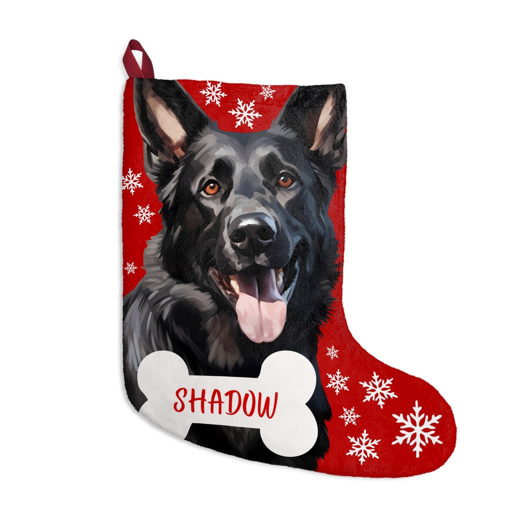 Personalized German Shepherd Christmas Stocking - Custom Personalised ...
