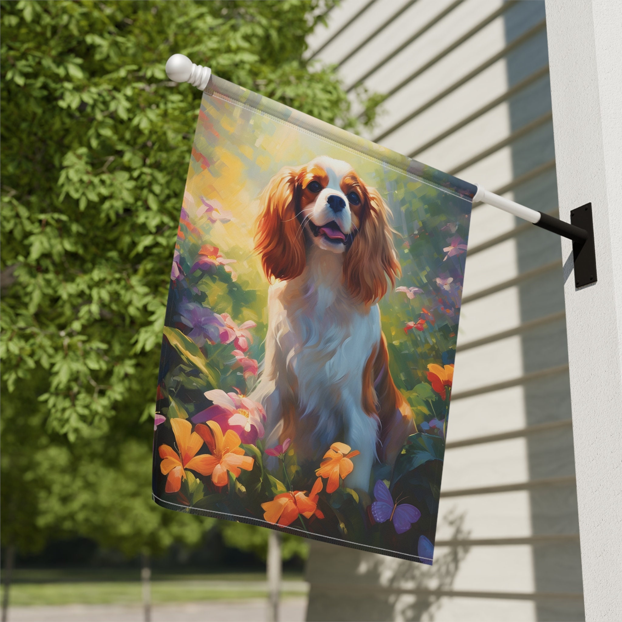 Cavalier King Charles Spaniel Flag - Christmas Birthday Mother's Day ...