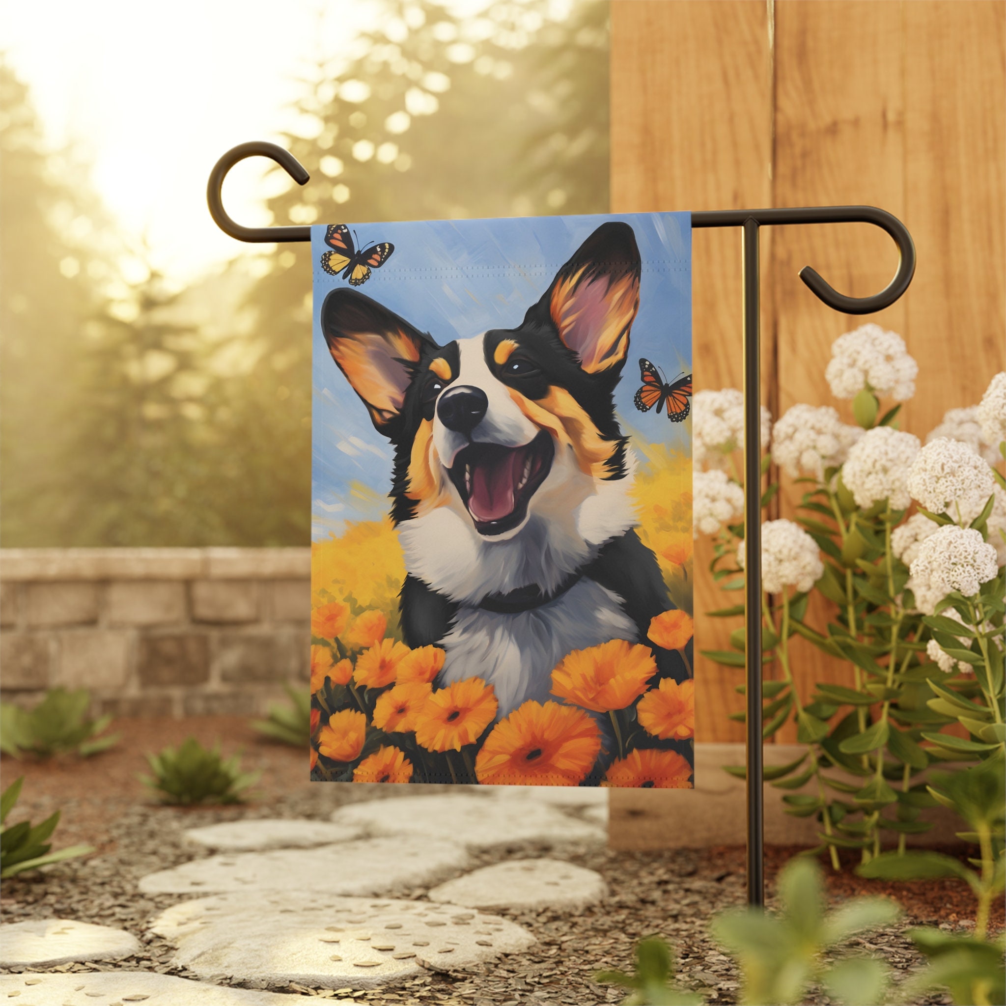 Tricolor Pembroke Welsh Corgi Flag Gift for Dog Mom Dog Dad - Etsy