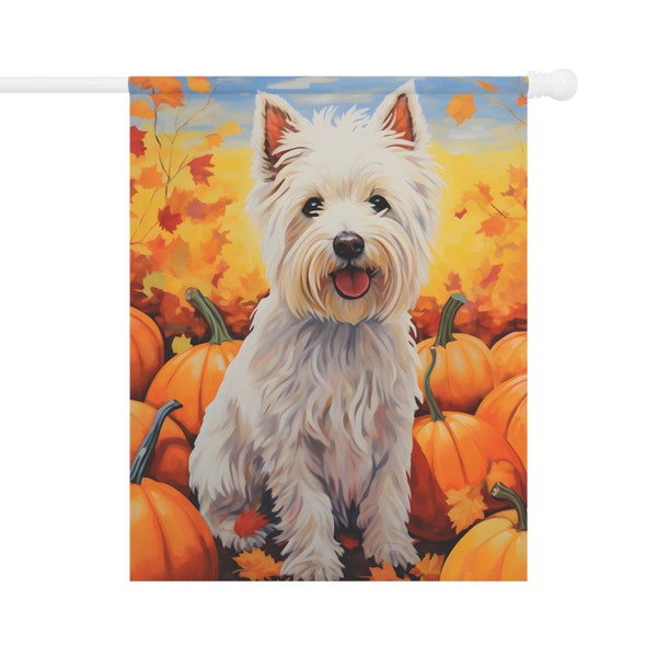 Fall Westie Flag - Etsy