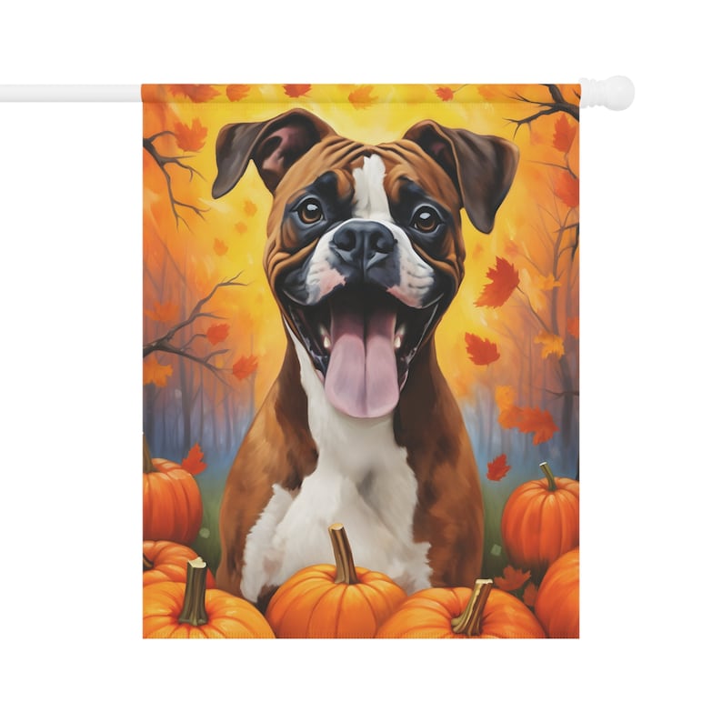 Boxer Dog Fall Garden Flag - Gift for Dog Mom Dog Dad or Dog Lover ...