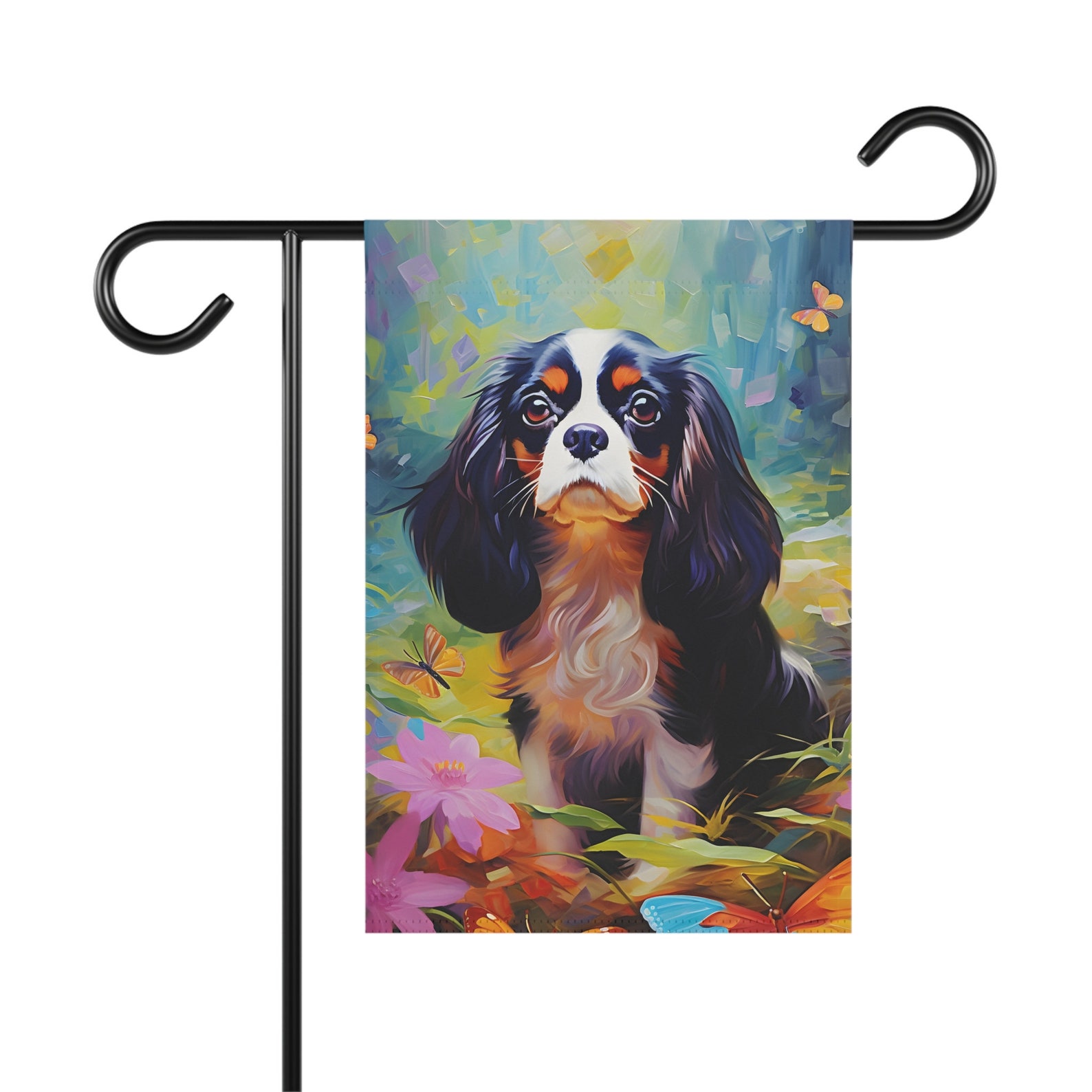 Tricolor Cavalier King Charles Spaniel Flag - Christmas Birthday Mother ...