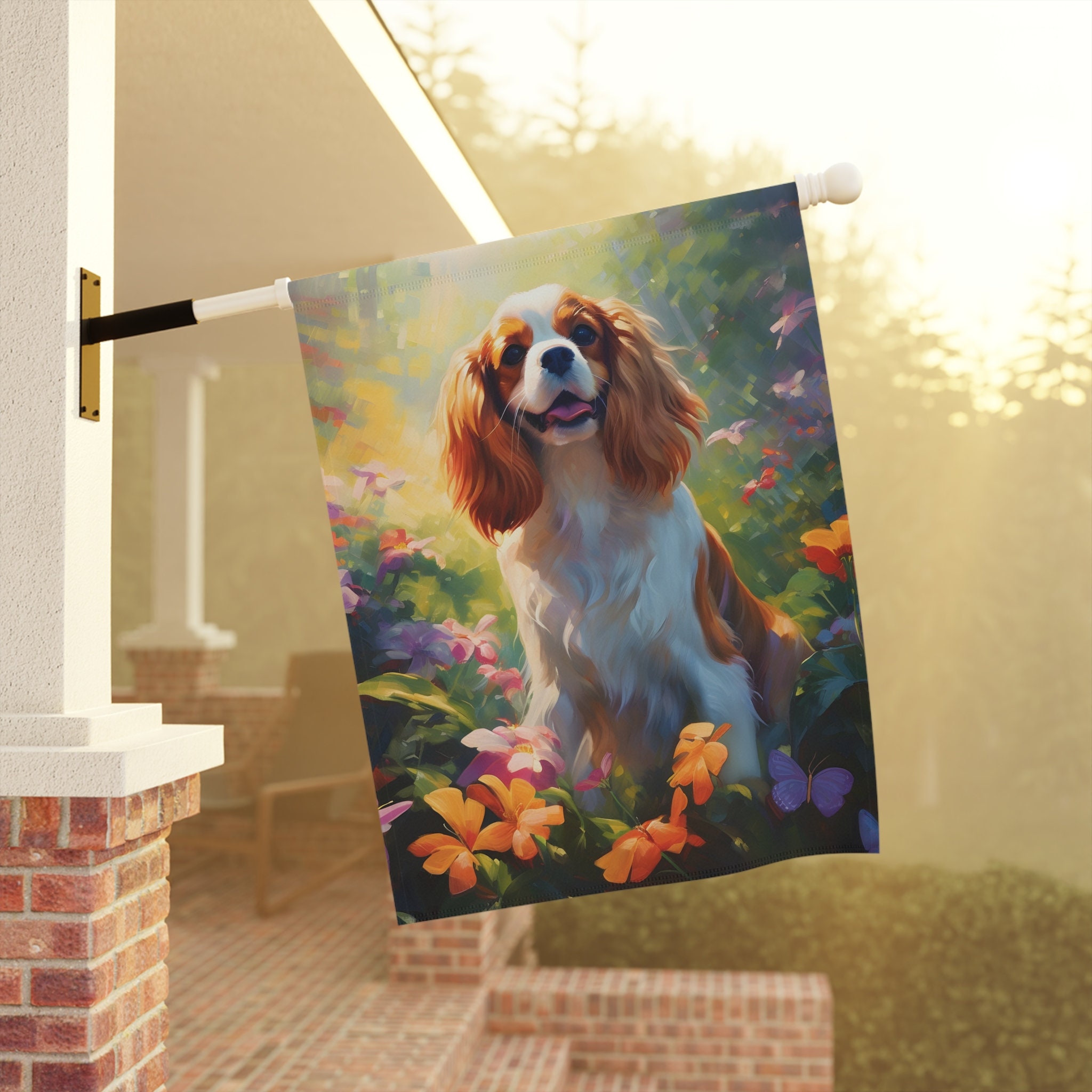 Cavalier King Charles Spaniel Flag - Christmas Birthday Mother's Day ...