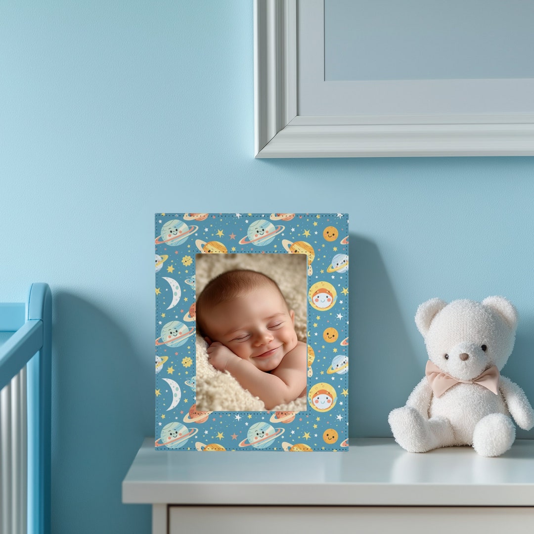Space Photo Frame 5x7: Personalized 5x7 Frame Gift, Baby Shower Gift ...