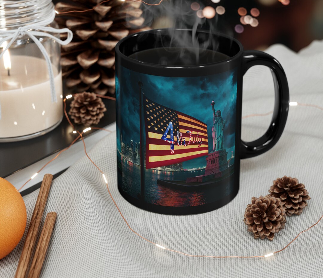 American Flag Mug,statue of Liberty Mug,new York City Mug,usa Flag Mug ...