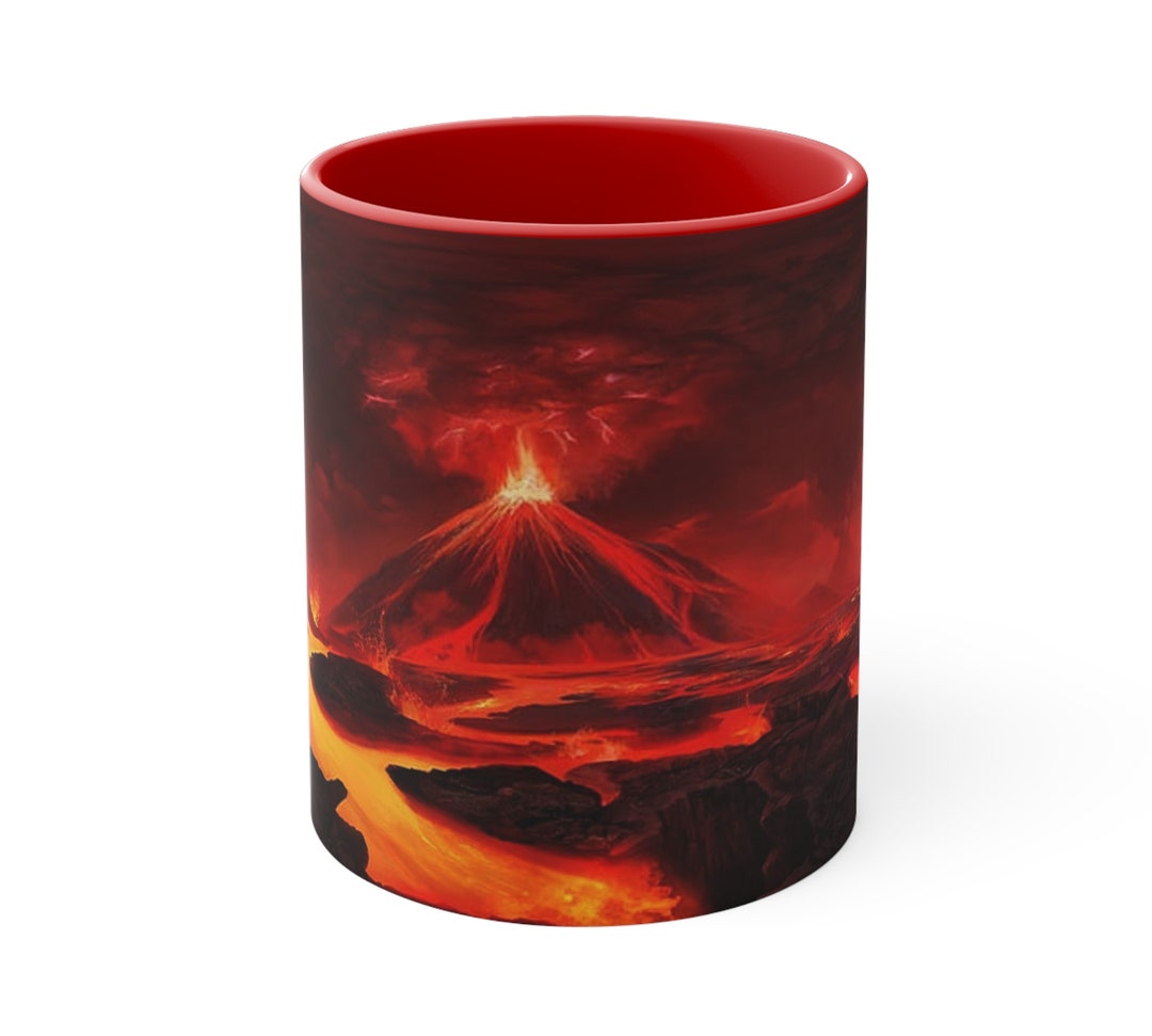 Volcano Mug,volcano Eruption Mug,hawaii Volcano Mug,nature Mug,gift for ...