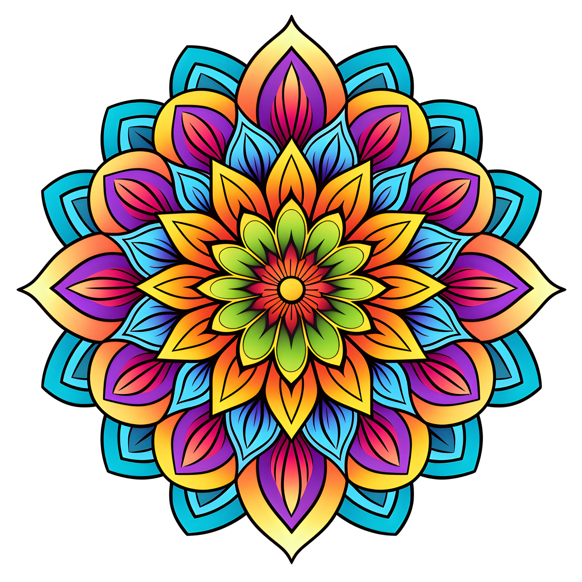 Uniquely Simple Mandalas - Coloring Pages for Relaxation - Anxiety ...