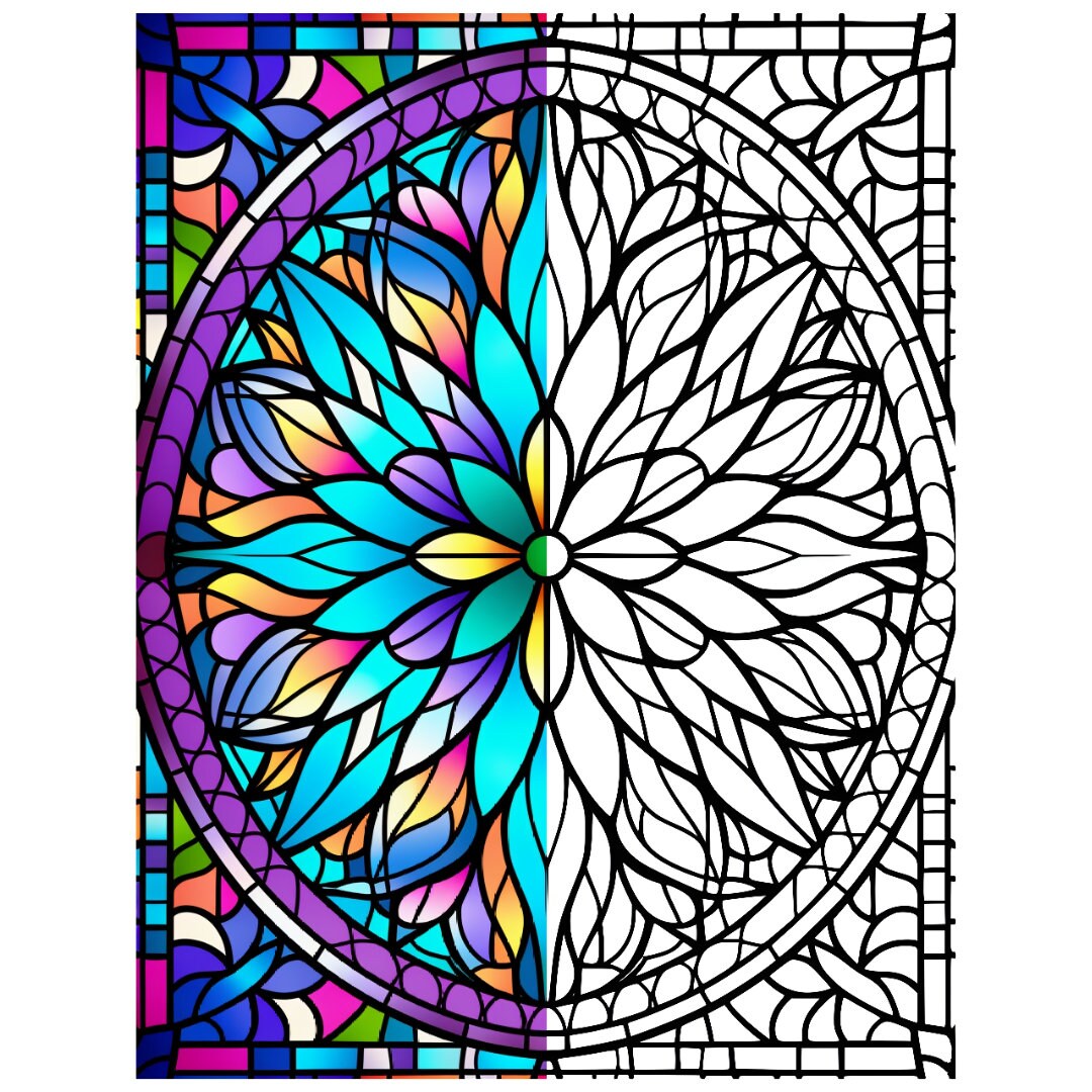 Mandala and Symmetrical Coloring Pages: Intricate Patterns - Adult ...