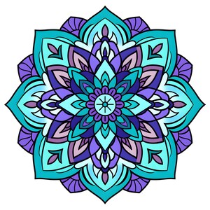 Uniquely Simple Mandalas - Coloring Pages for Relaxation - Anxiety ...