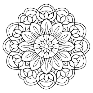Uniquely Simple Mandalas - Coloring Pages for Relaxation - Anxiety ...