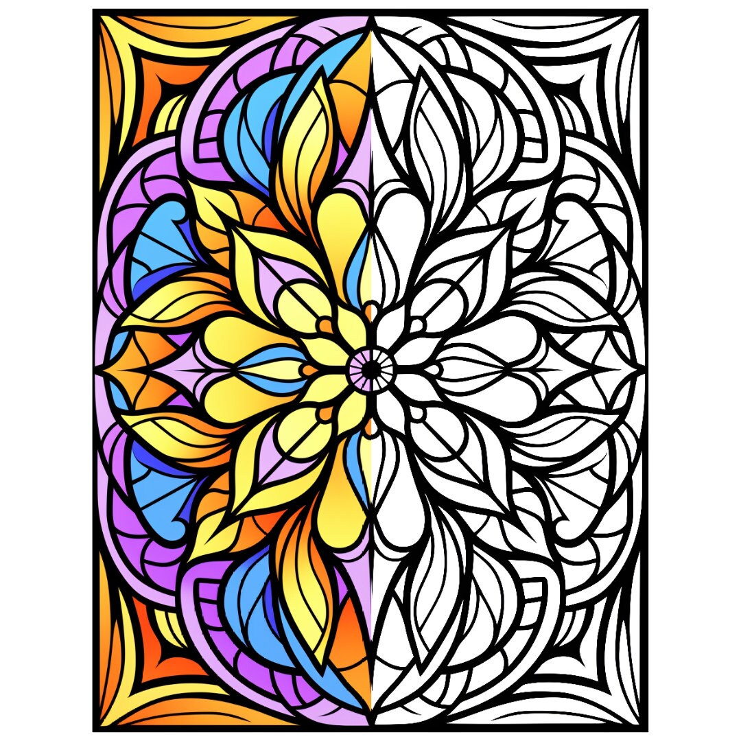 Mandala and Symmetrical Coloring Pages: Intricate Patterns - Adult ...