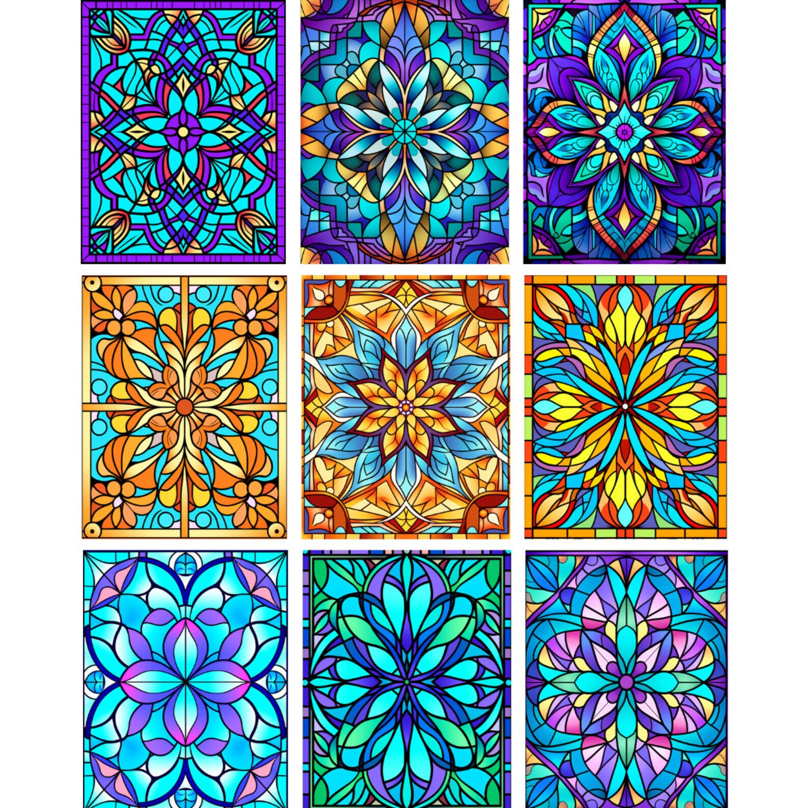 Mandala and Symmetrical Coloring Pages: Intricate Patterns - Adult ...