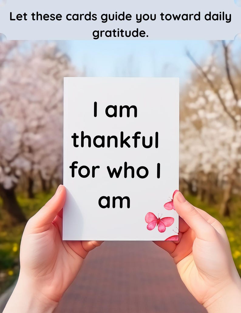 Gratitude Affirmation Cards | 30 Daily Affirmations | Daily Mindfulness ...