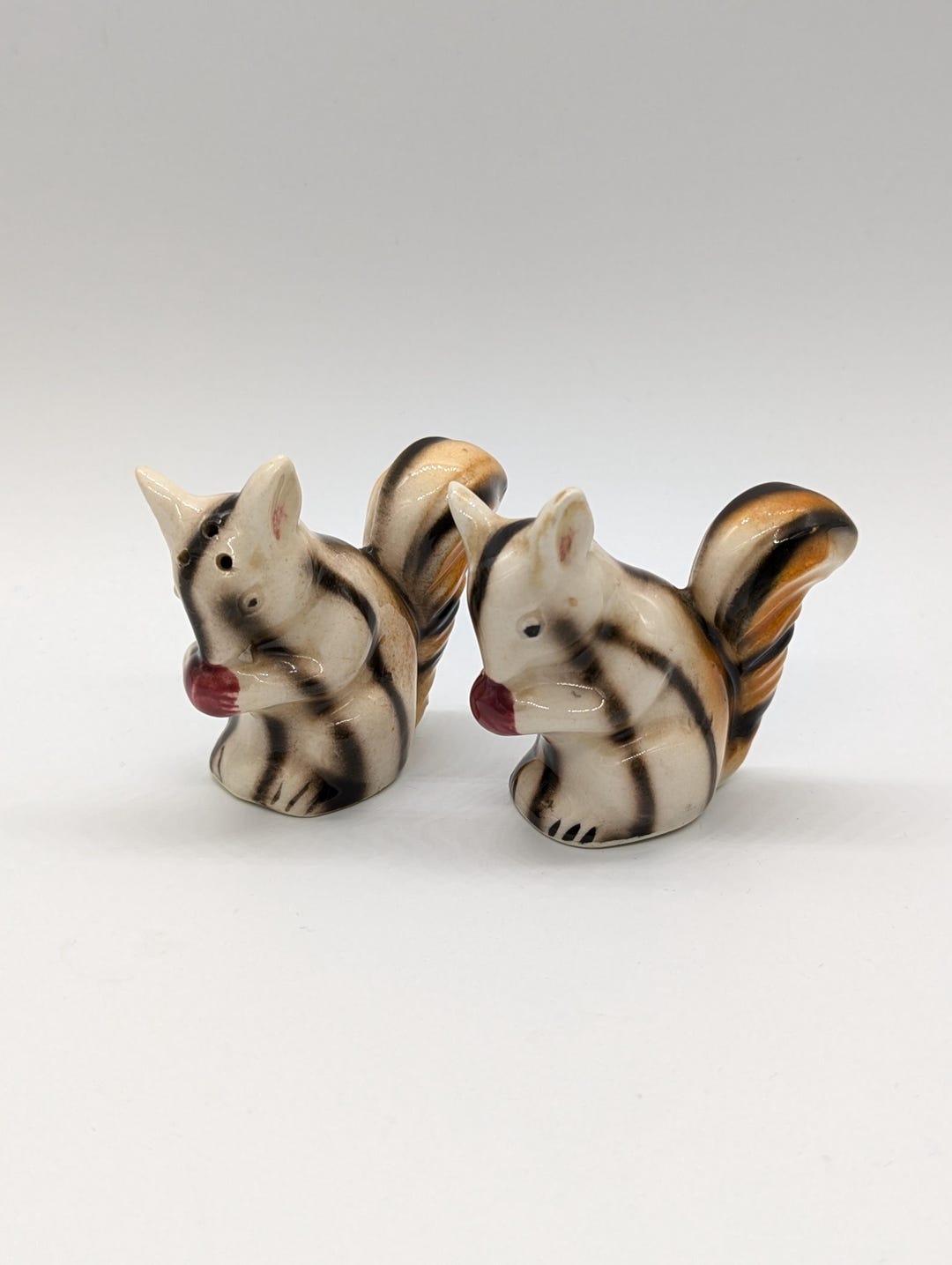 Vintage 1950s Ceramic Chipmunk Salt and Pepper Shaker Set, Hand-painted ...