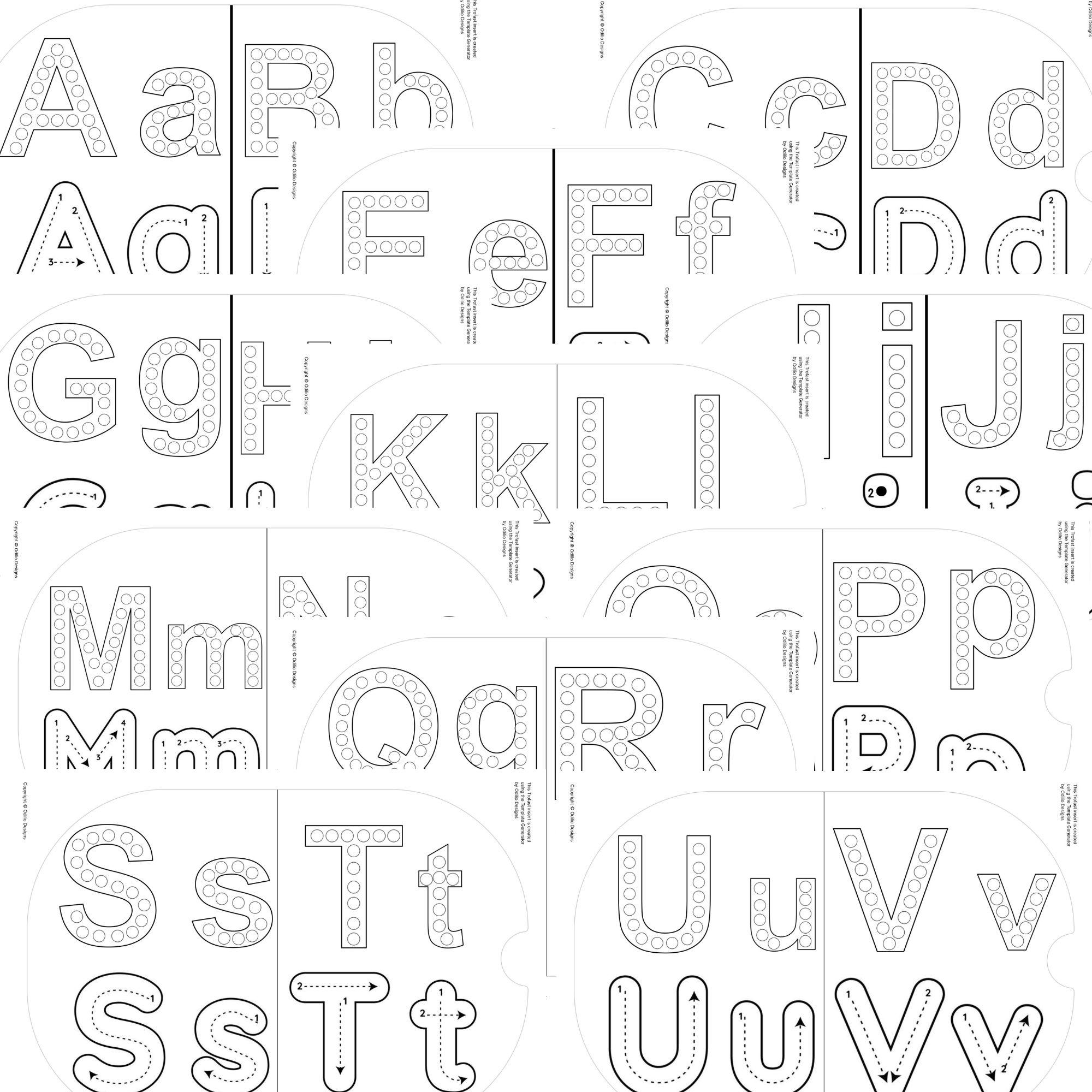 Small Flisat Trofast Printable Alphabet Inserts - Etsy