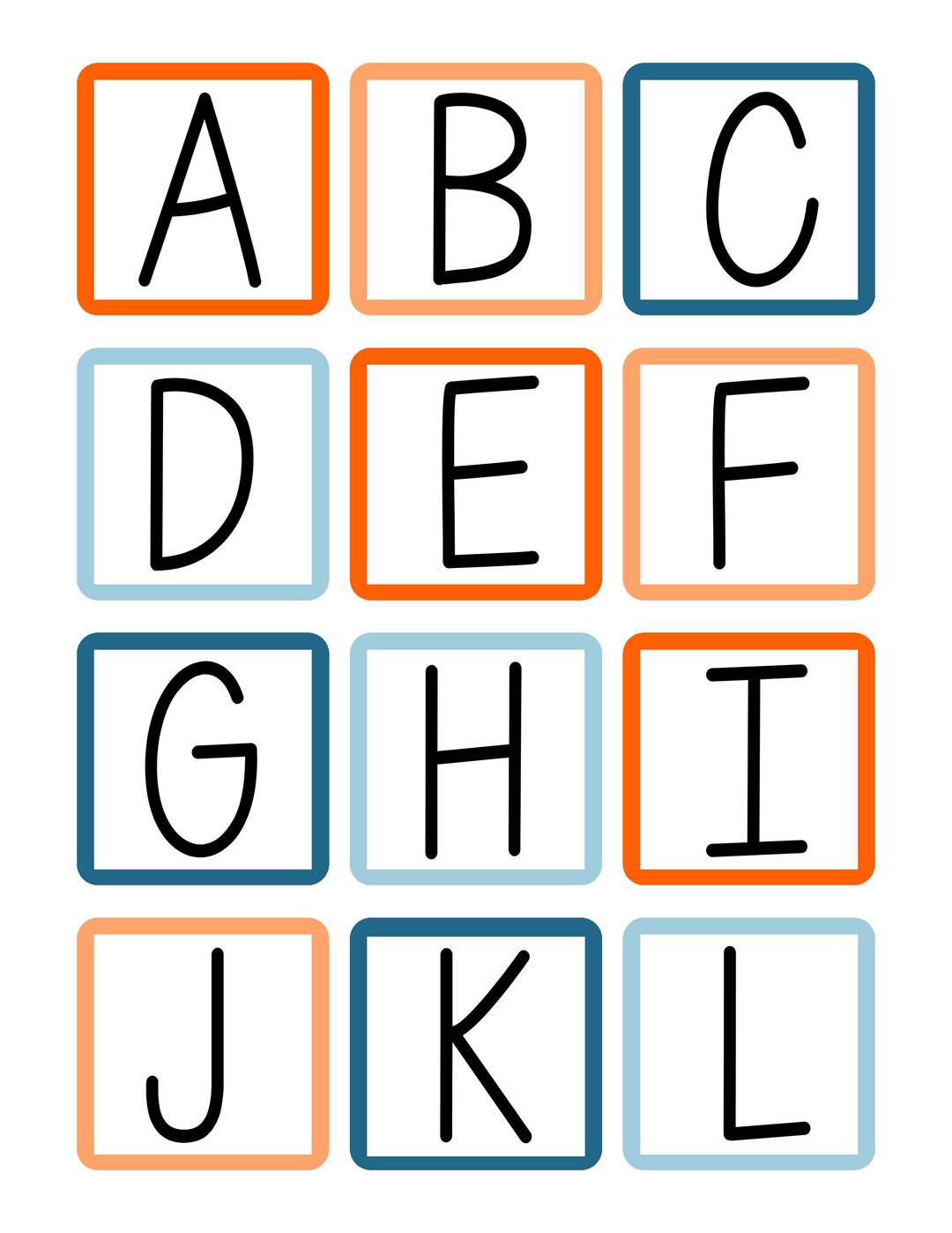 Alphabet and Counting Matching Game - Etsy