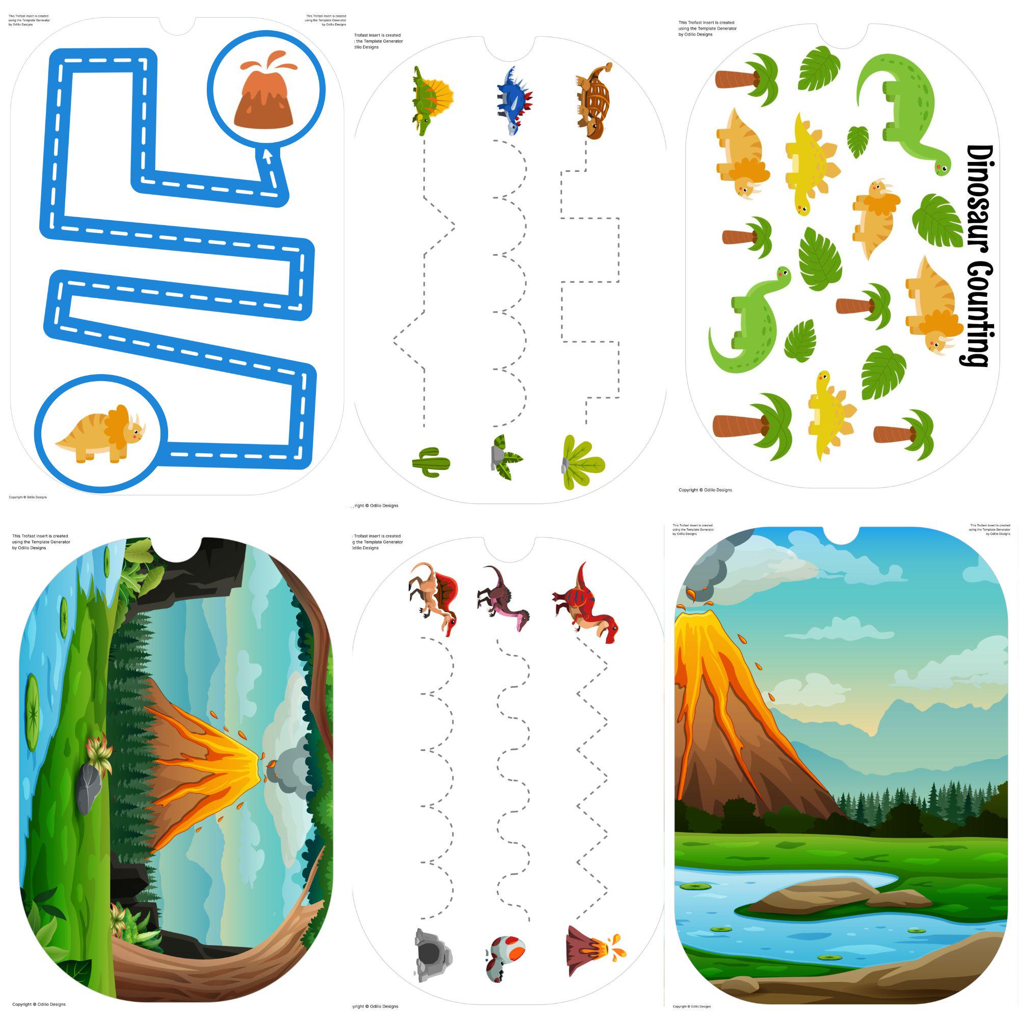 Flisat Trofast Printable Dinosaurs Inserts - Etsy