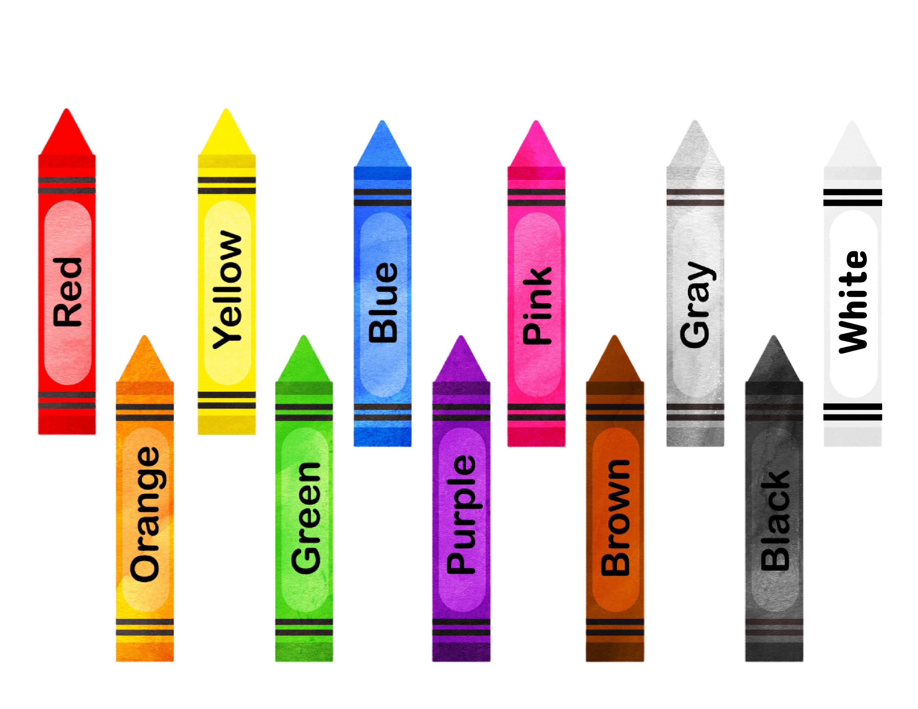 Crayon Matching Game - Etsy