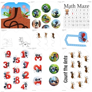 Flisat Trofast Printable Ants Marching and Counting Inserts - Etsy