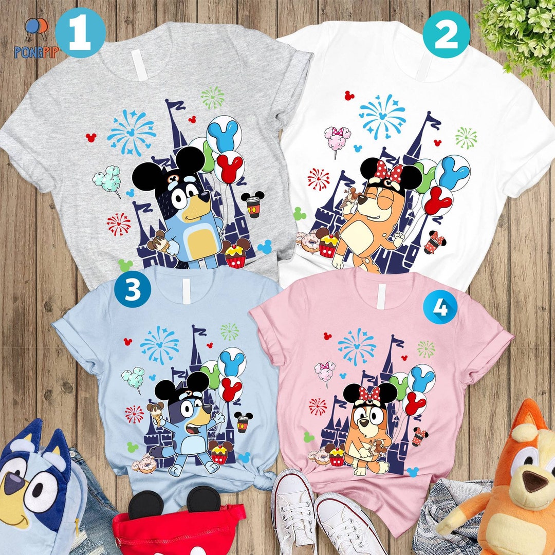 Bluey Magic Kingdom Shirt Bluey and Friends Shirt Bluey - Etsy