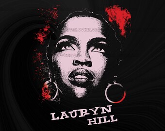 Lauryn Hill Png, Vintage Lauryn Hill Png, Rock Pop Music Png, Gift for ...