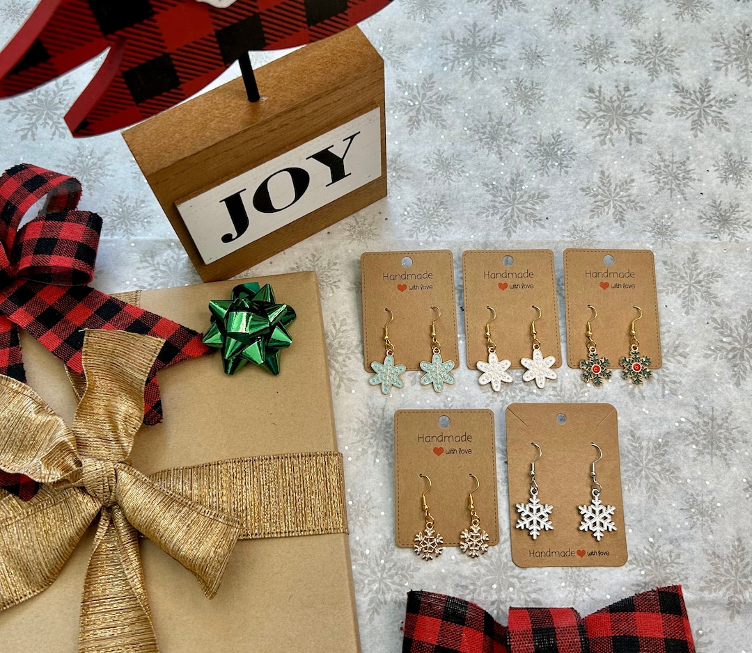 Snowflake Earrings | Snowflake Jewelry | Snowflake Gifts | Snowflakes ...