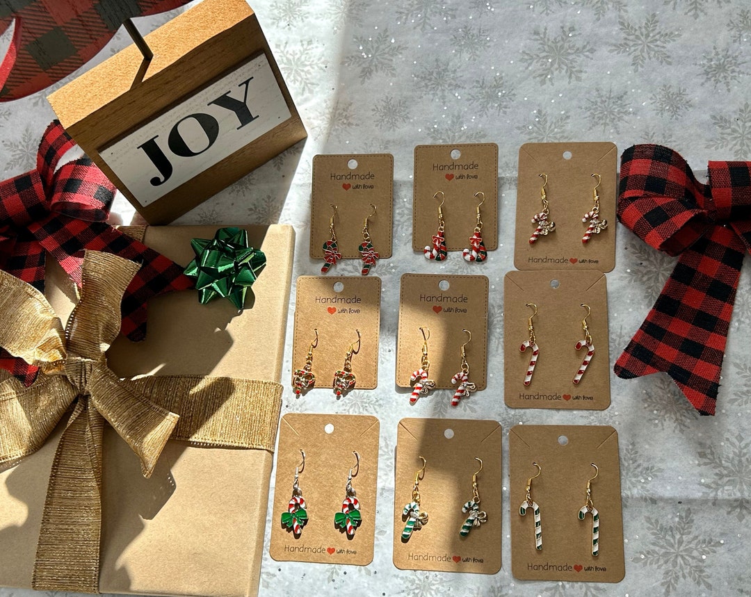 Candy Cane Earrings Christmas Earrings Christmas Jewelry
