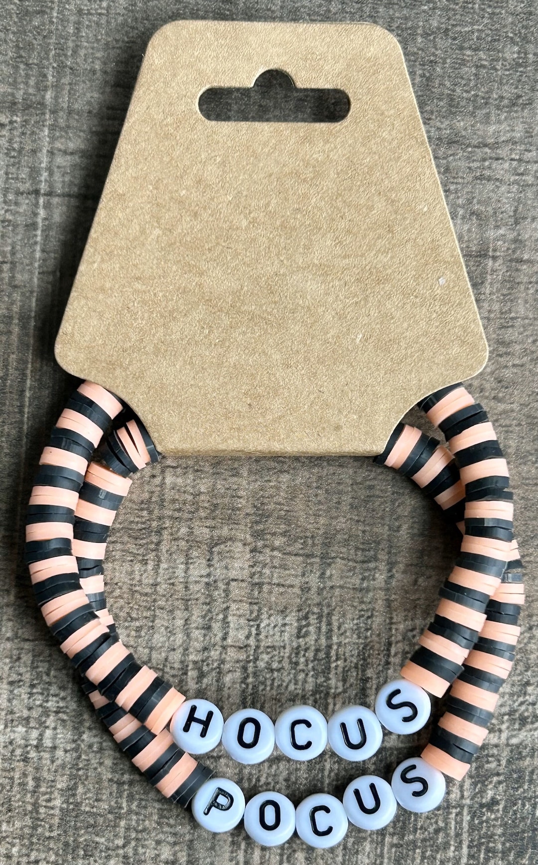 Hocus Pocus Clay Bead Halloween Bracelet (set of 2) - Version 1 - Etsy