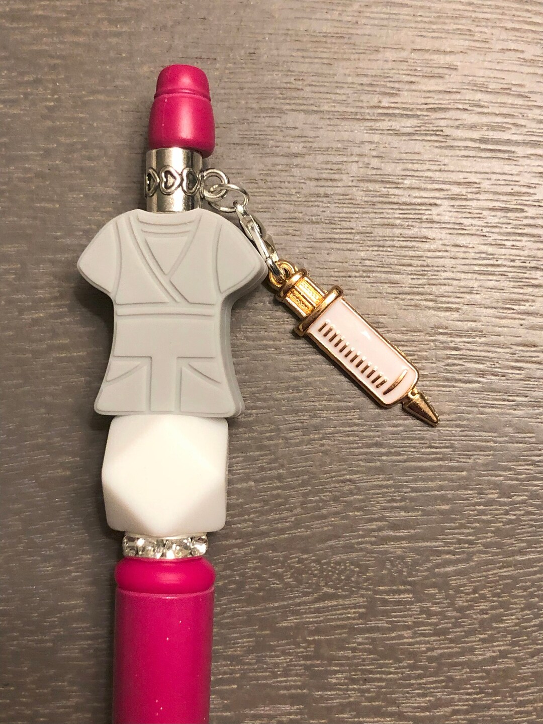 Gray Medical Scrubs Charm Pen - Etsy