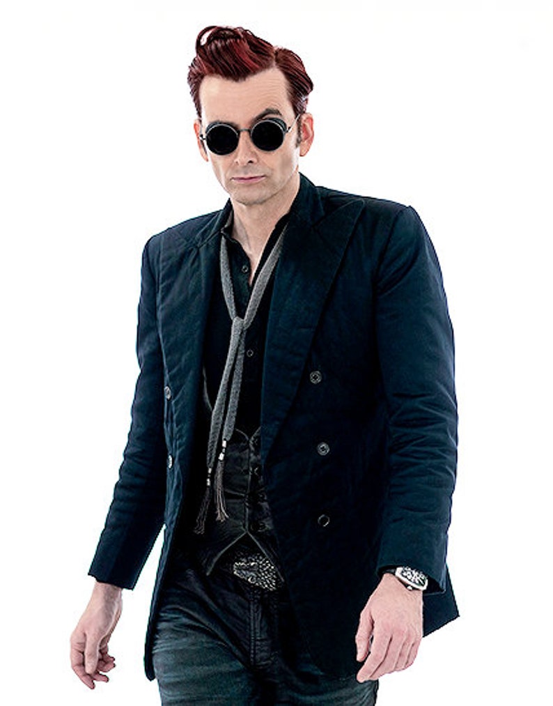 Good Omens Crowley Cosplay Necktie Scarf - Etsy