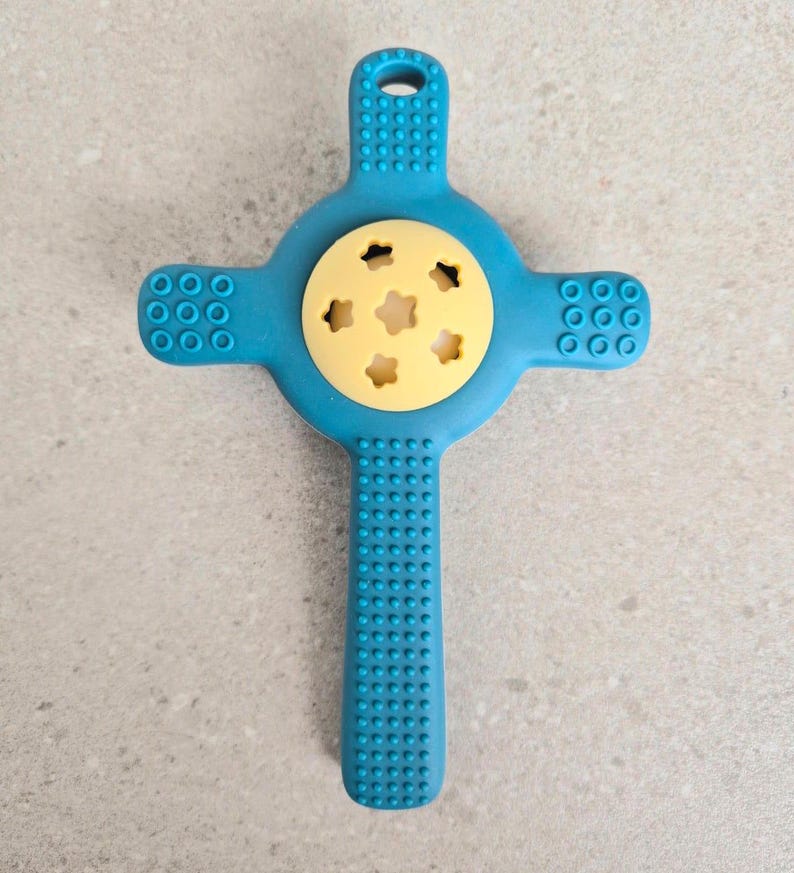 Cross Rattle Teether, Christian Rattle, Baby Teether, Silicone Teether ...