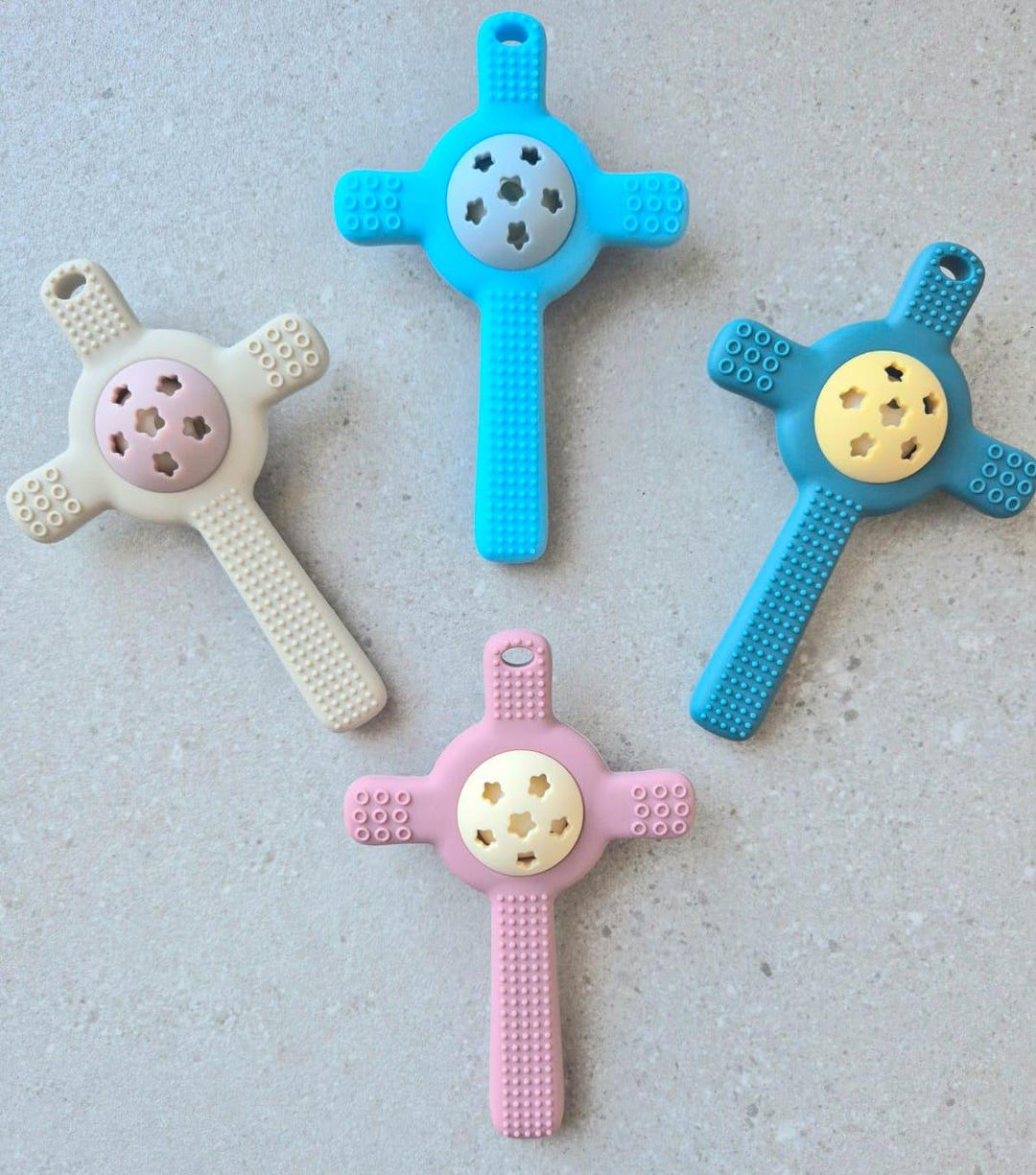 Cross Rattle Teether, Christian Rattle, Baby Teether, Silicone Teether ...
