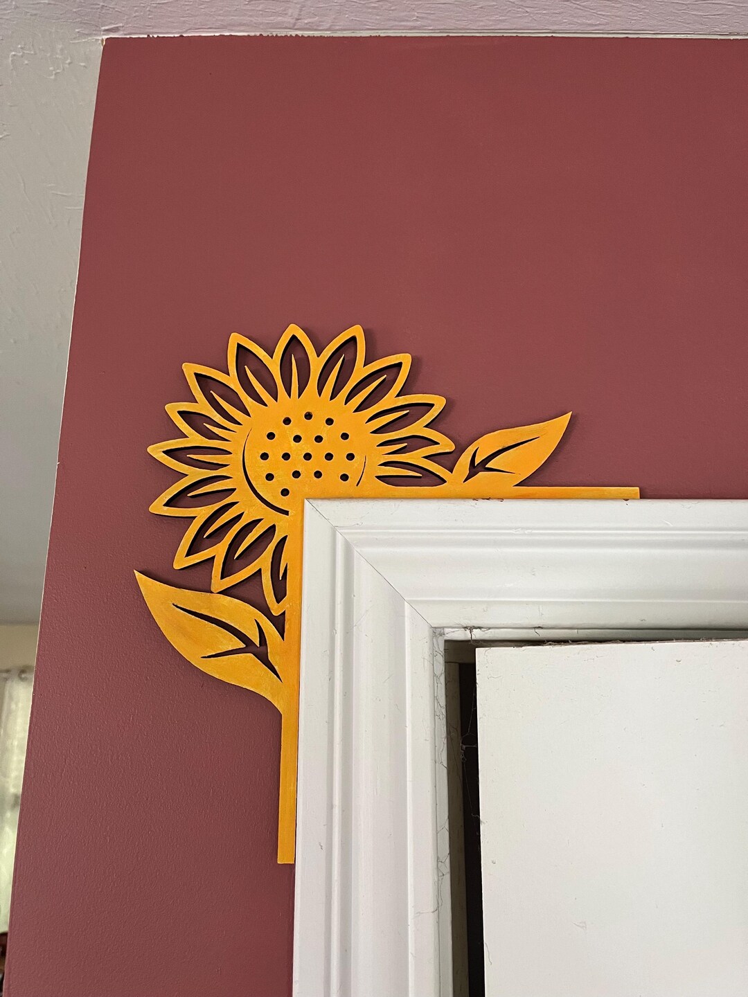 Sunflower Door Frame Decoration - Etsy