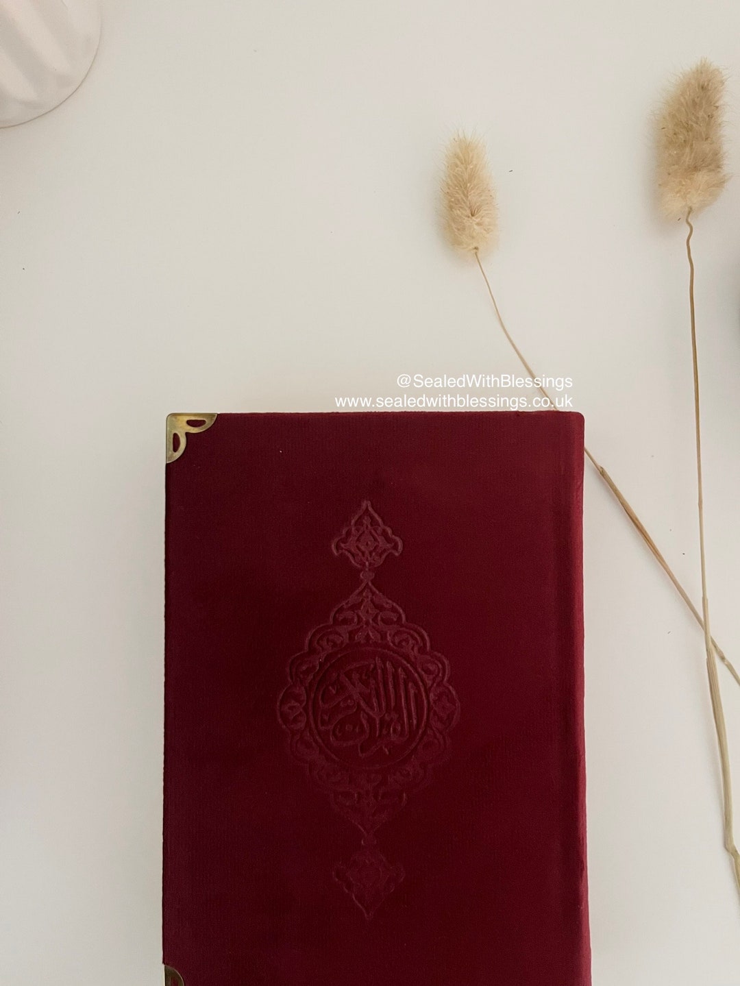 Maroon Velvet Quran Ramadan, Islamic Gifts for Her & Him - Etsy