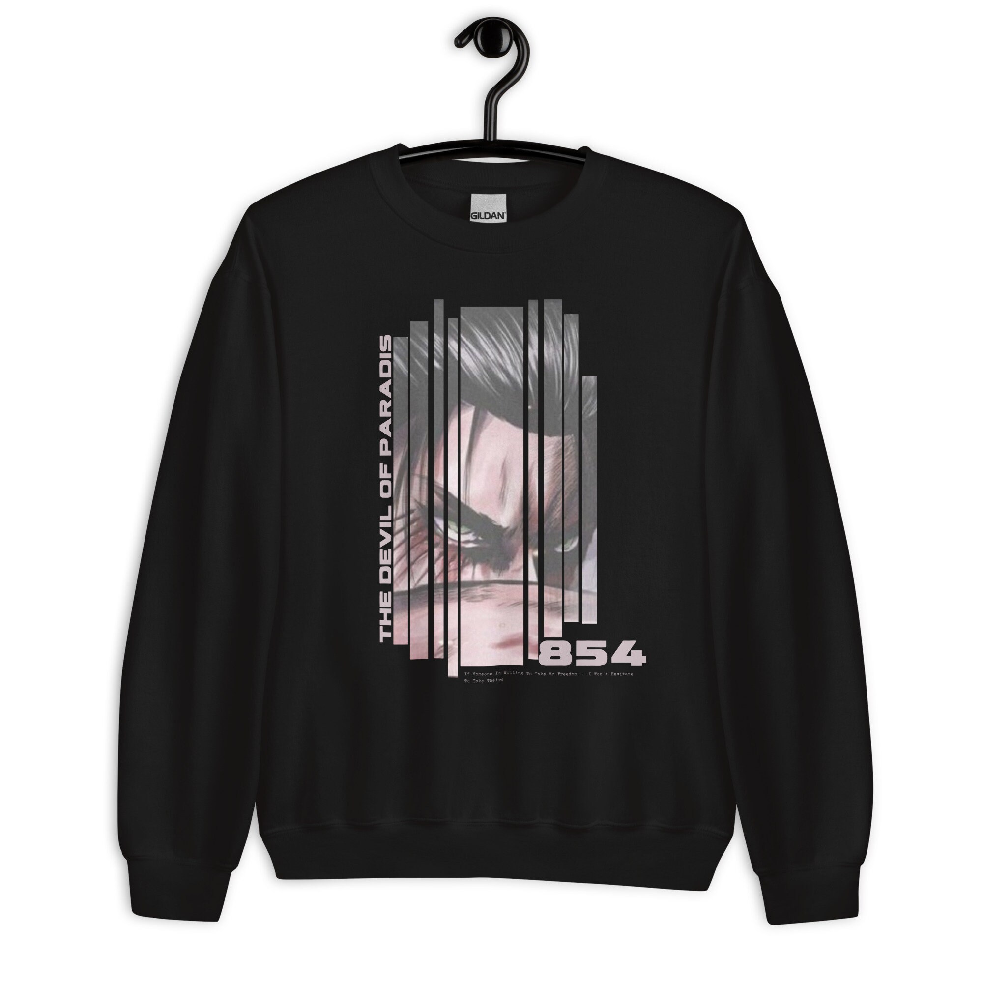 Eren Yeager - the Devil of Paradis Sweatshirt - Attack on Titan ...