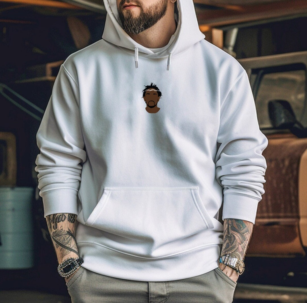 Embroidered Kendrick Lamar Inspired Hoodie - Vintage Aesthetic Sweater ...