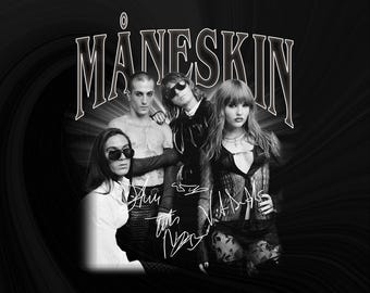 Maneskin PNG, Rock Band PNG, Vintage Maneskin Rush, Maneskin World Tour ...