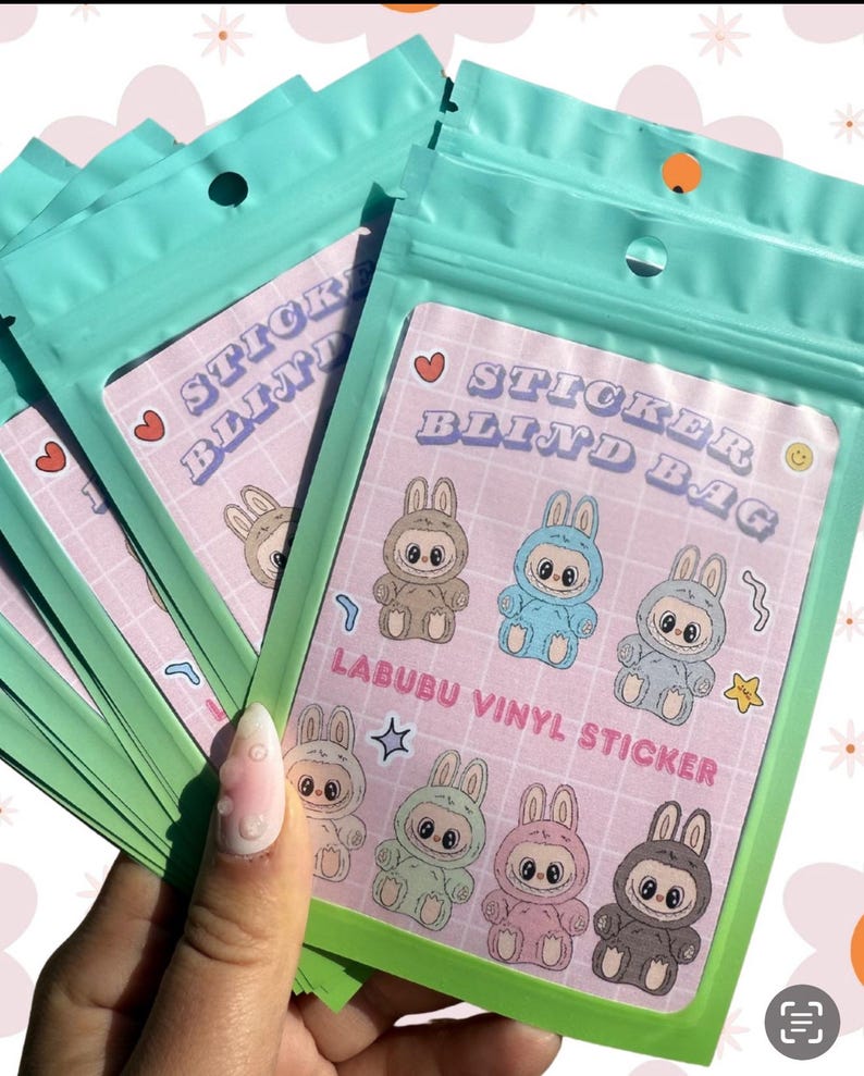 Labubu STICKER Blind Bag - Etsy