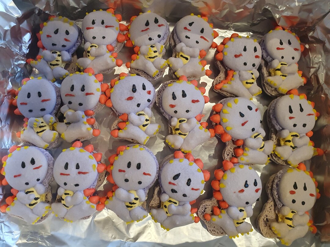 Macaron Template-dinosaur Frog Bat Crocodile Fire Fried - Etsy