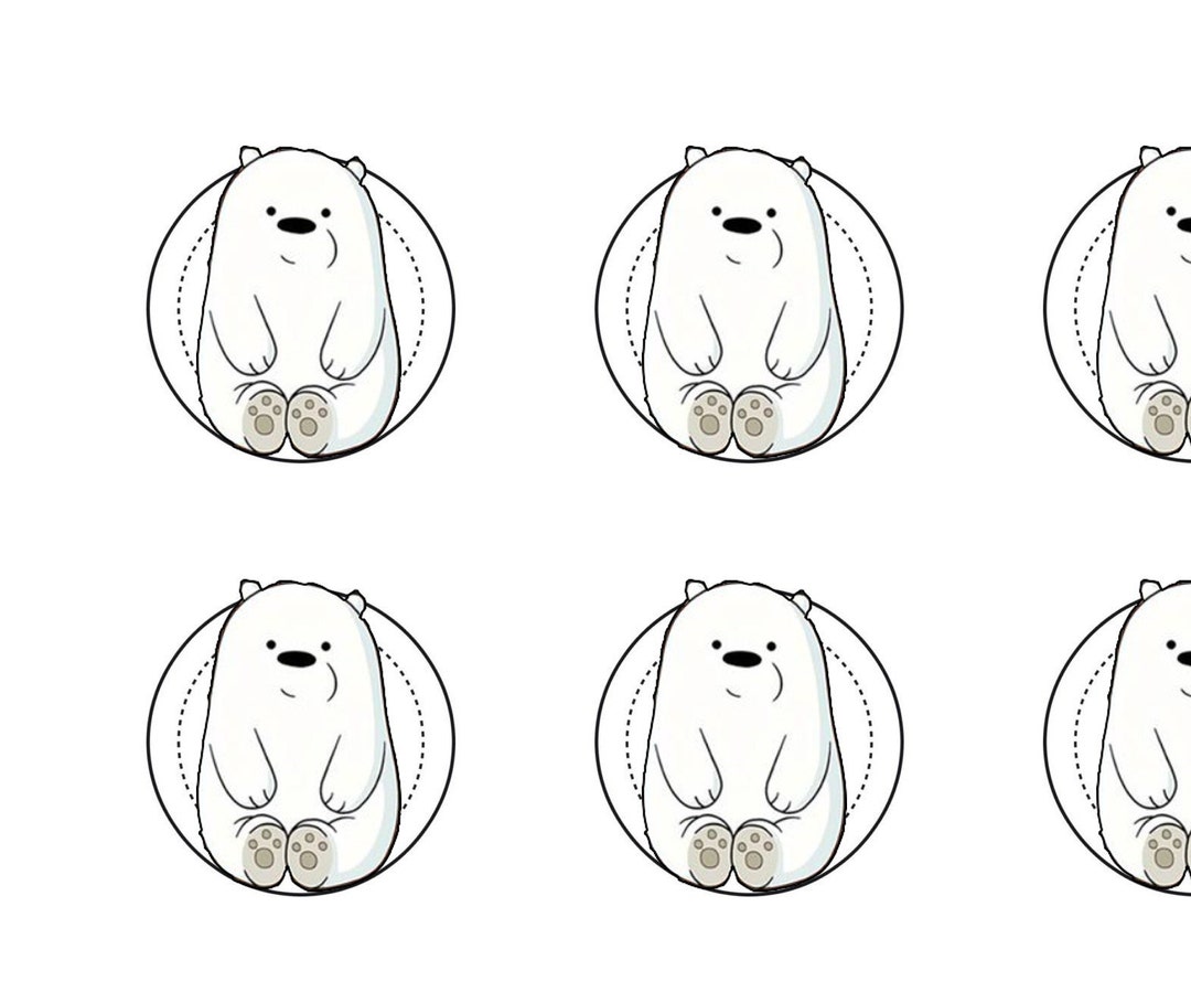 Macaron Template-animals: Bear Panda Penguin Piggy Bunny - Etsy
