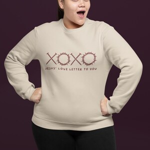 XOXO Jesus Love Letter to You Christian Valentine Sweater, Faith-based ...