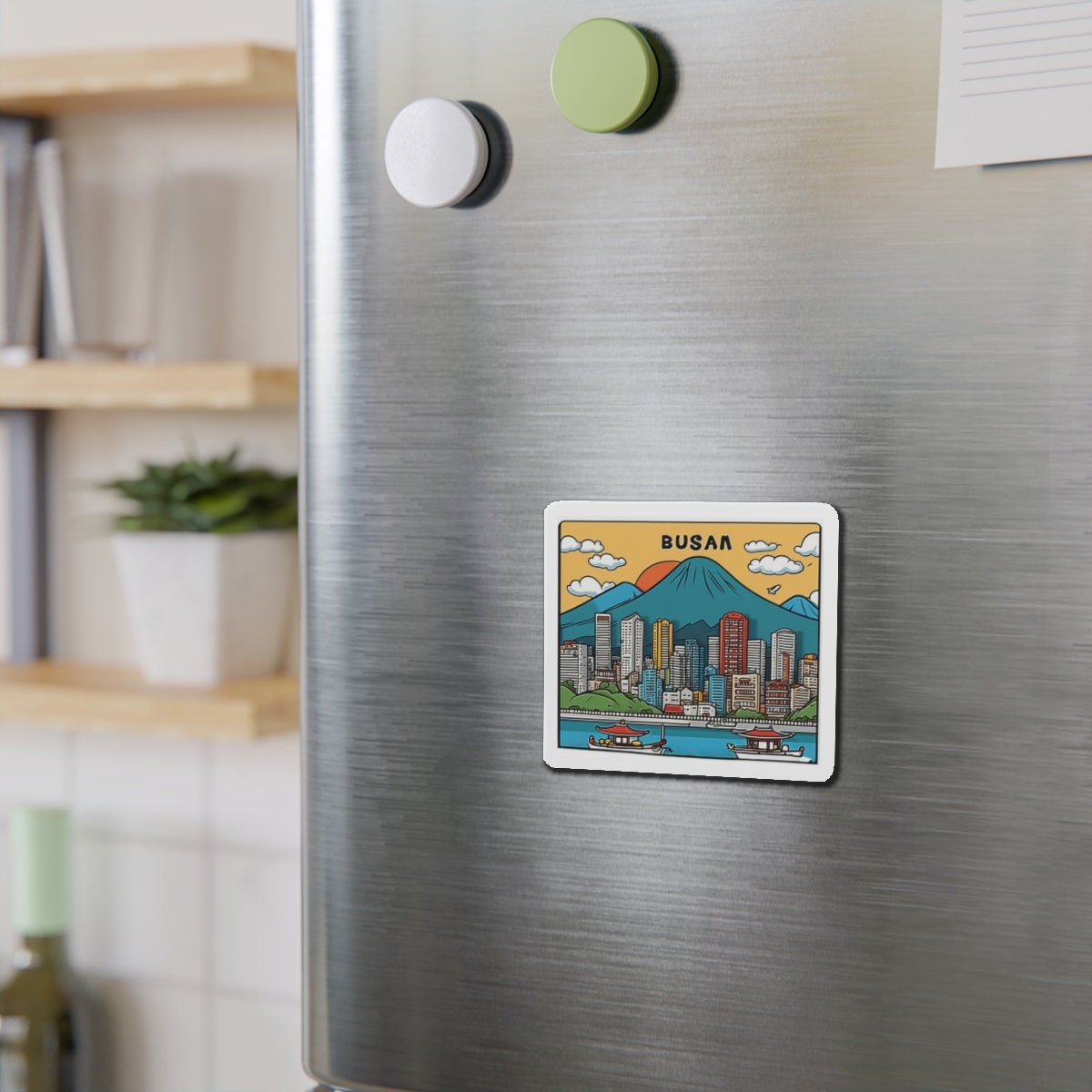 Busan Fridge Magnets South Korea Busan Landmark Magnet - Etsy