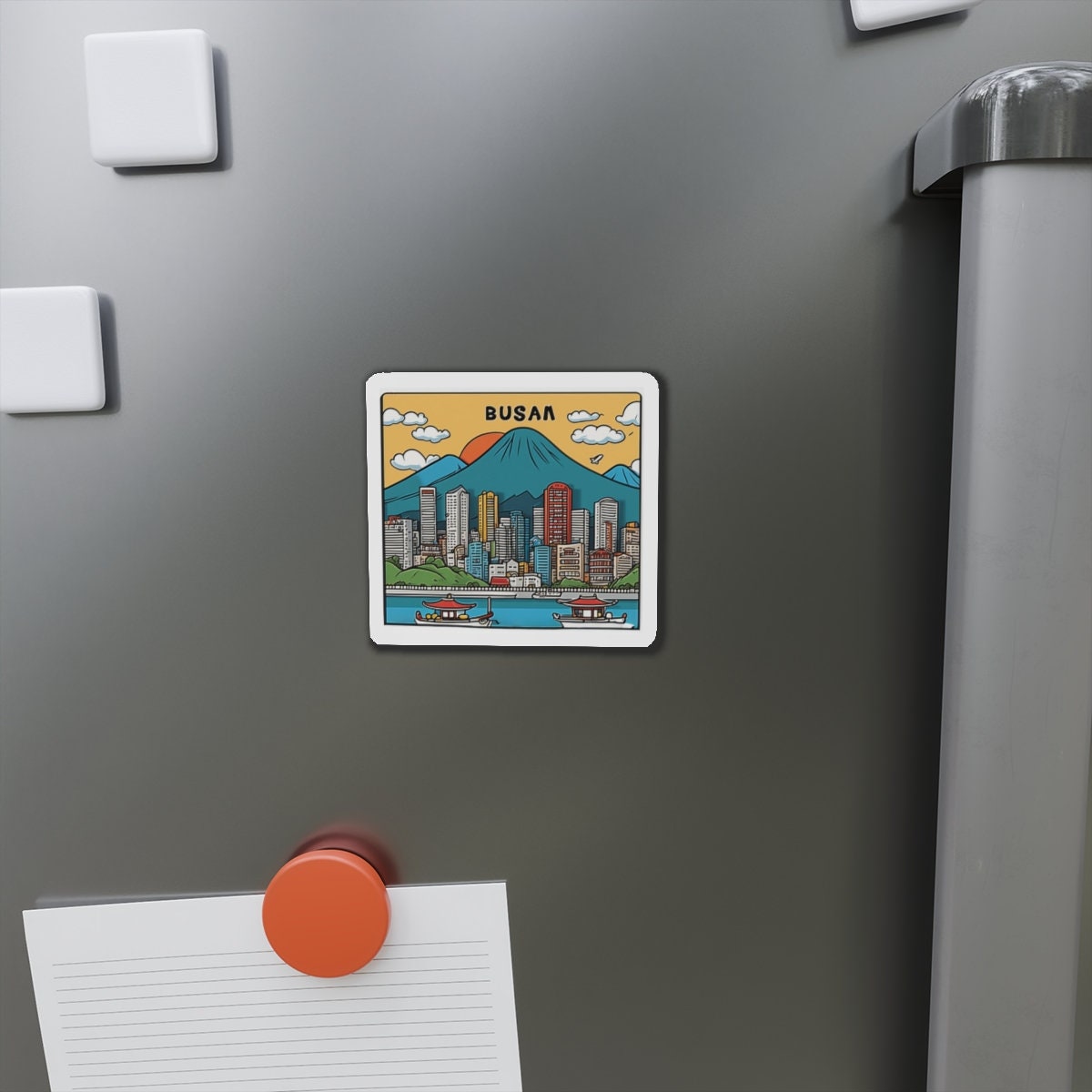 Busan Fridge Magnets South Korea Busan Landmark Magnet - Etsy