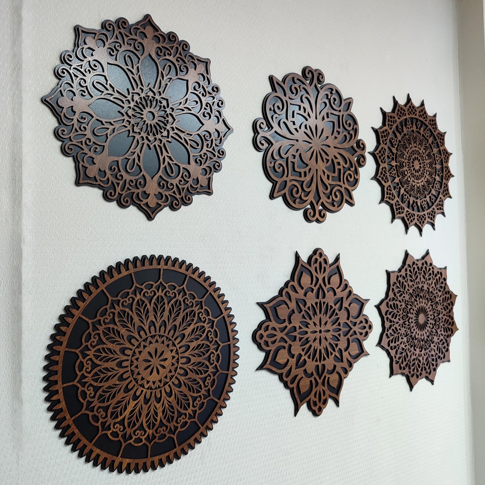 Mandala Wooden Wall Decor, Living Room Wall Hanging, Gift for New House ...