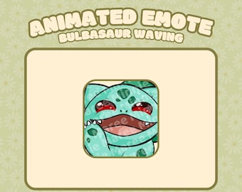 ANIMATED Bulbasaur Face Slam Table Emote for Twitch & Discord Cute ...